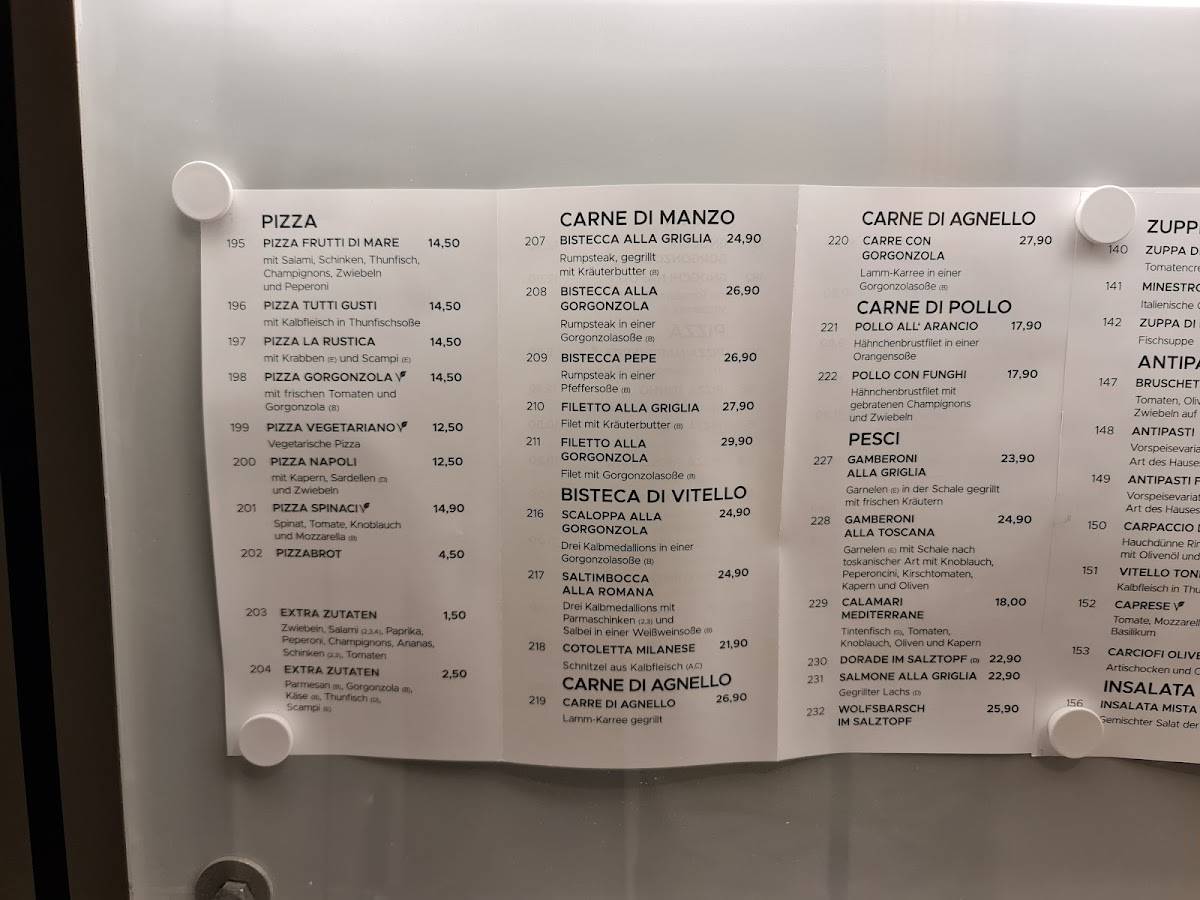 Speisekarte von La Rustica restaurant, Bünde, Museumspl. 5