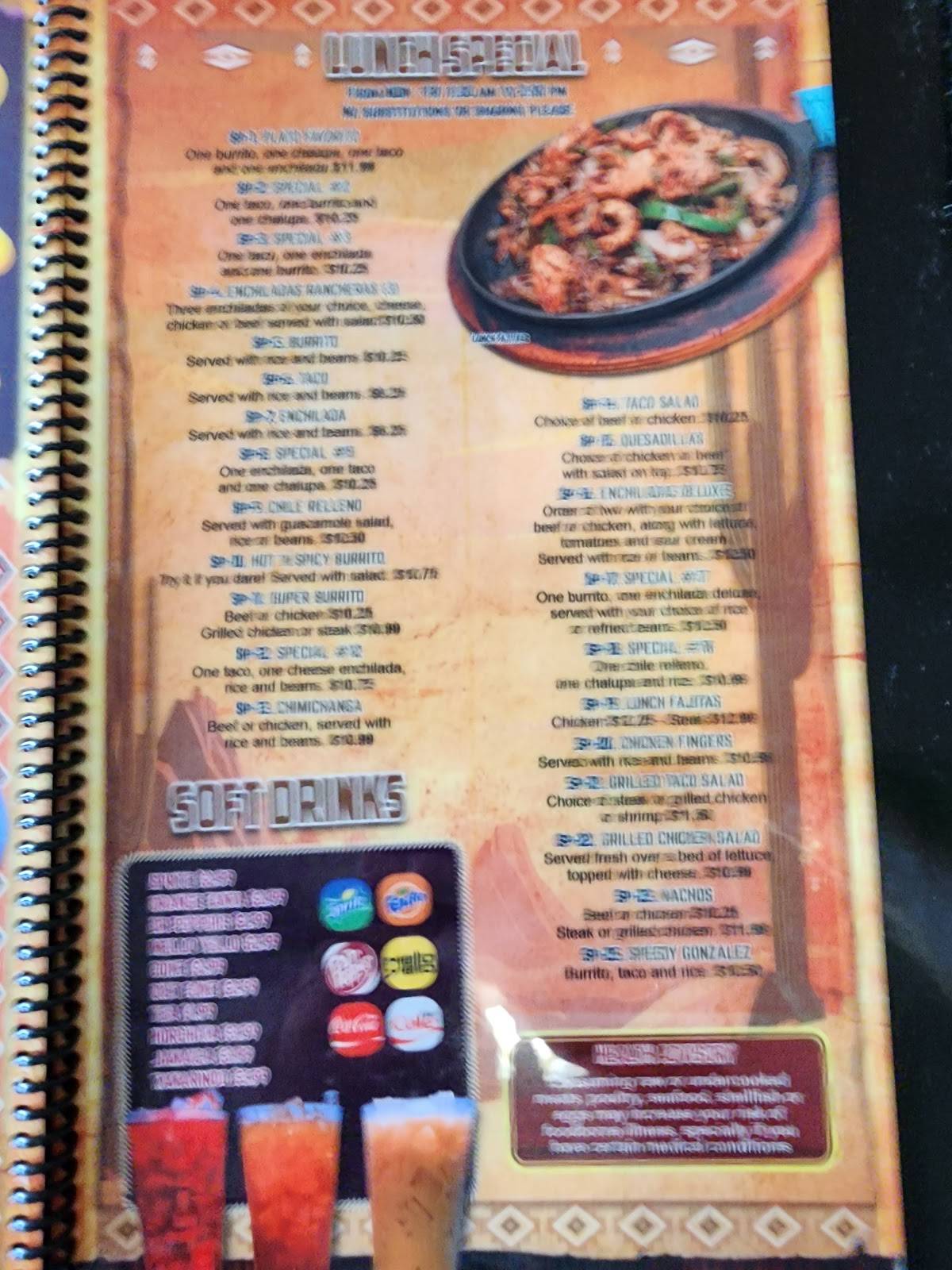 Menu at Laredo Grill restaurant, Quincy