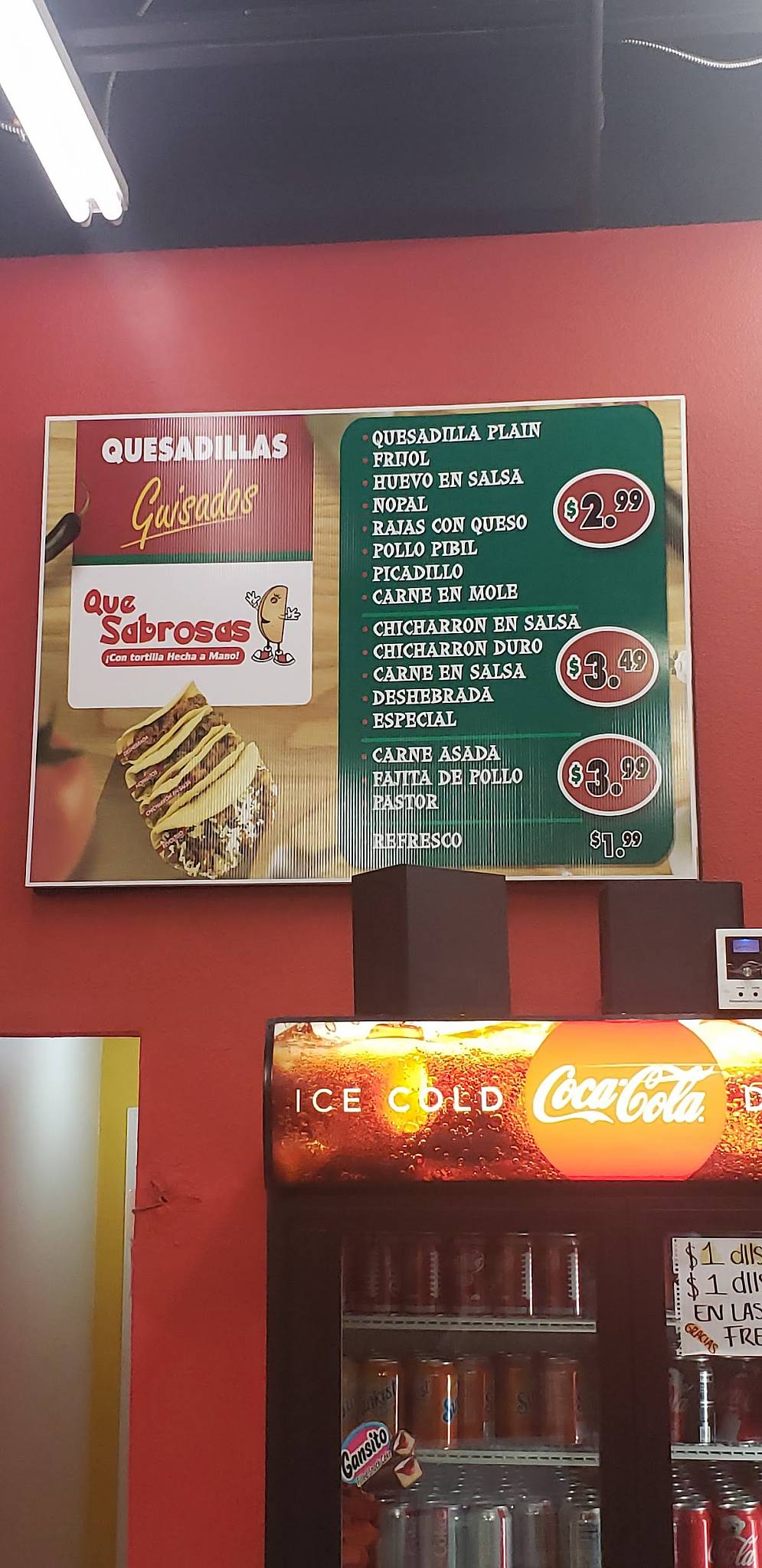 Carta del restaurante Que Sabrosas, Laredo, McPherson Rd #104