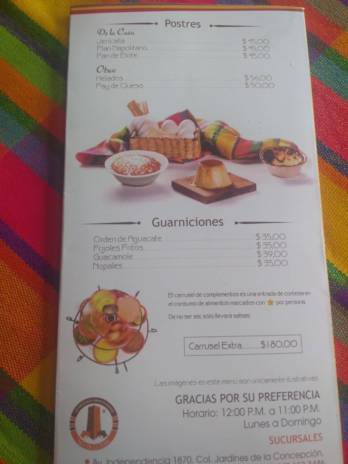Menu at Las Originales Carnes En Su Jugo Mely De La Torre restaurant ...