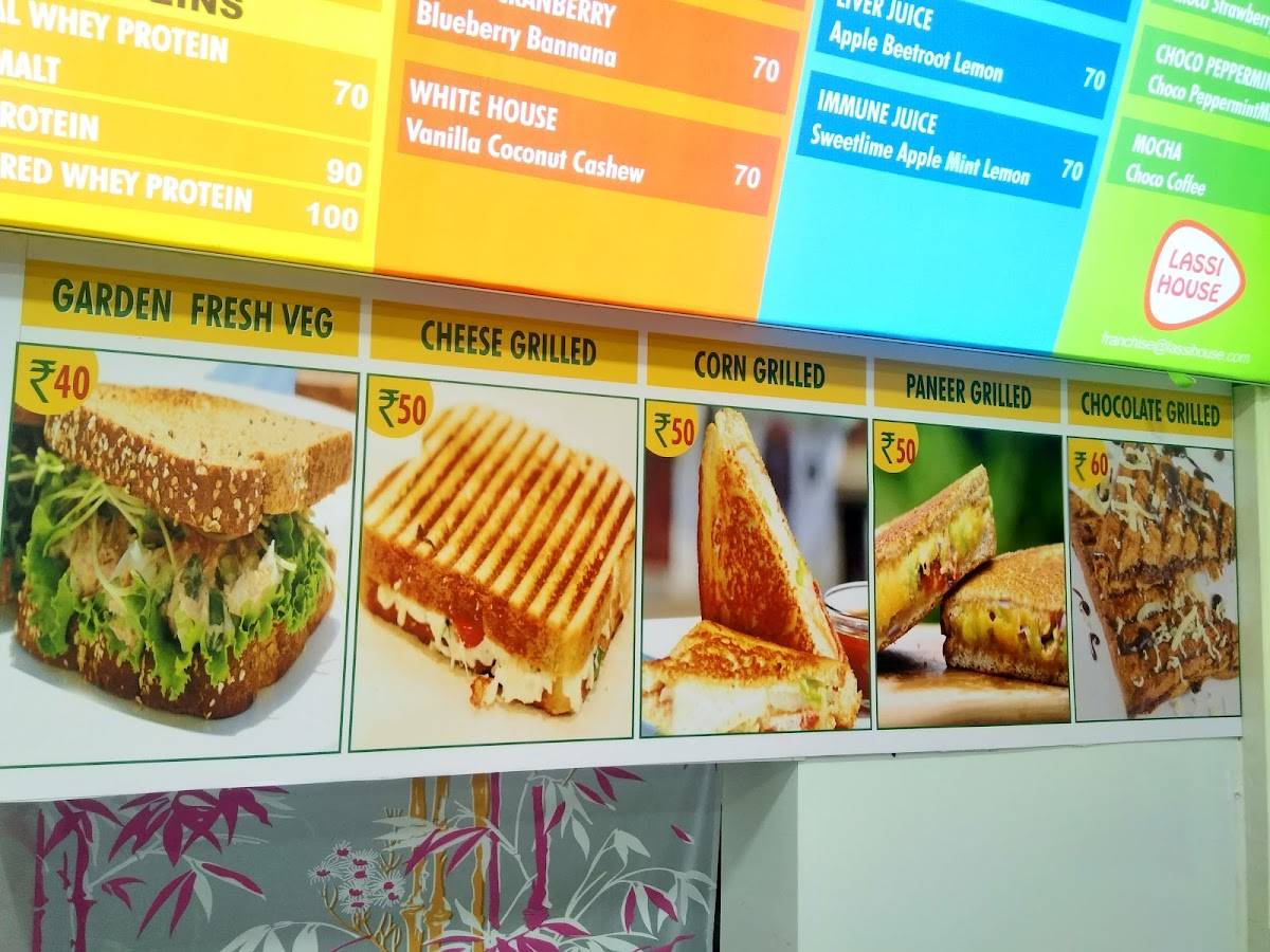 Menu at Lassi House CMR, Bengaluru, 206