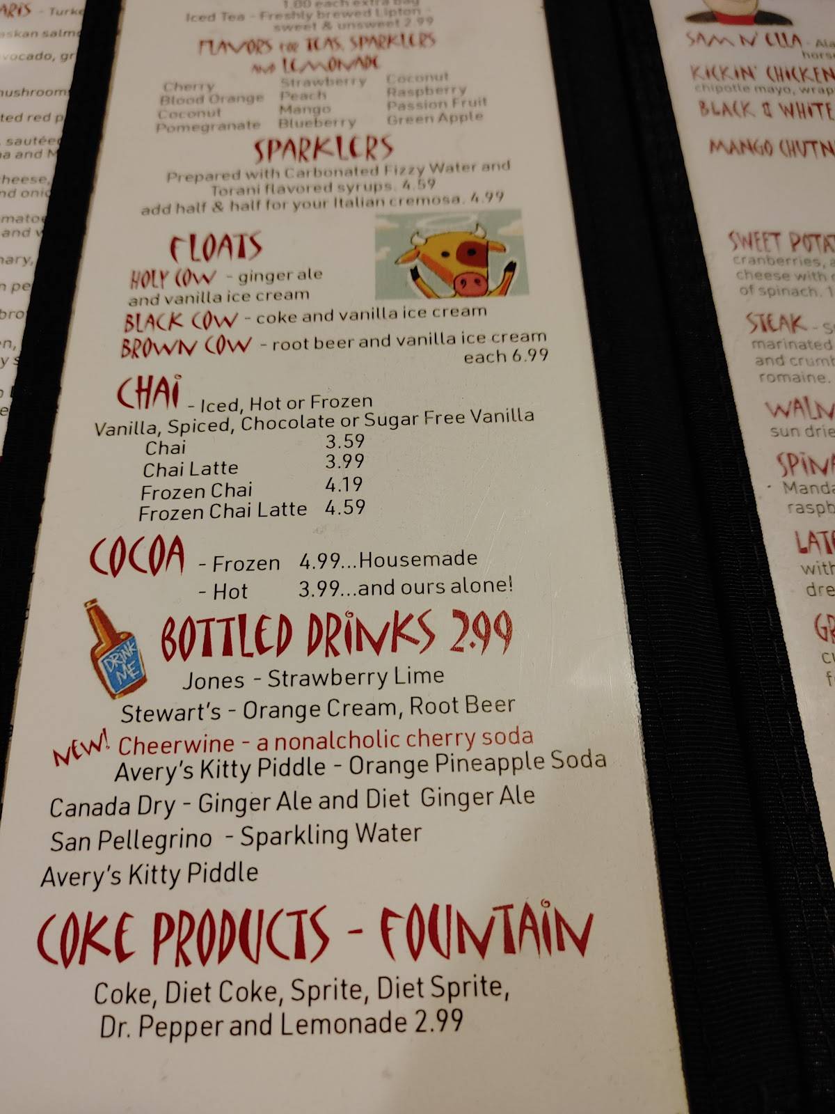 Menu at Later Alligator pub & bar, Wheeling