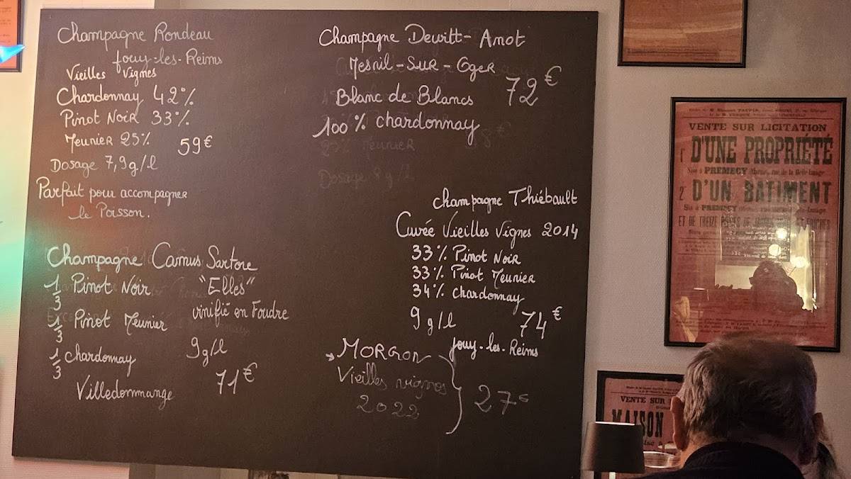 Menu au Le comptoir à Bulles restaurant, Sacy, 6 Pl. Saint-Avertin