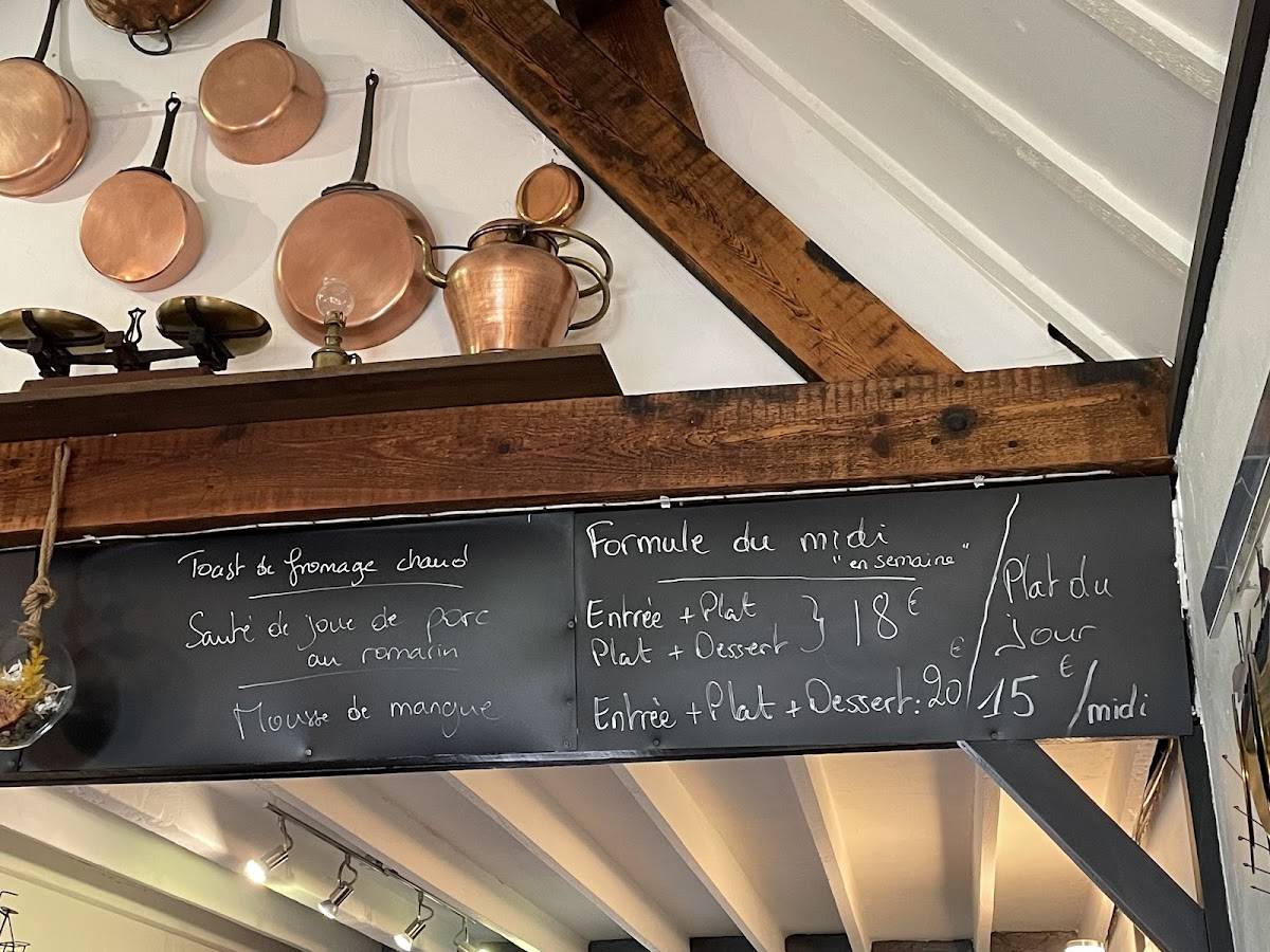Menu au Le Tandem restaurant, Santes