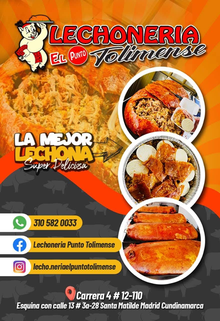 Carta del restaurante Lechoneria el punto tolimense, Madrid, Cl. 13 #3a-28