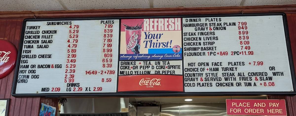 Menu at Liberty Bell restaurant, Liberty, 325 W Main St #1021