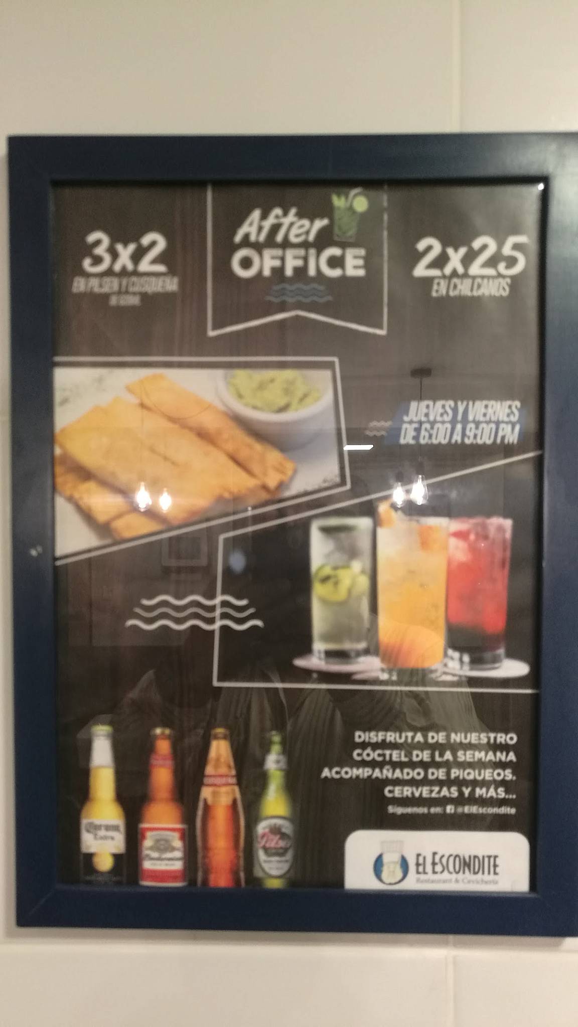 Carta del restaurante El Escondite - Blondet, San Isidro, Calle Armando ...