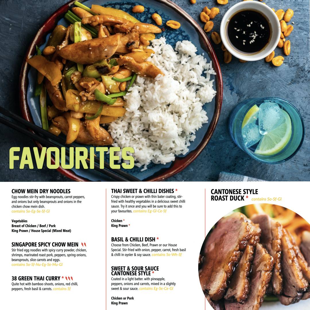 Menu at Lin Kee fast food, Swords, 56 North St