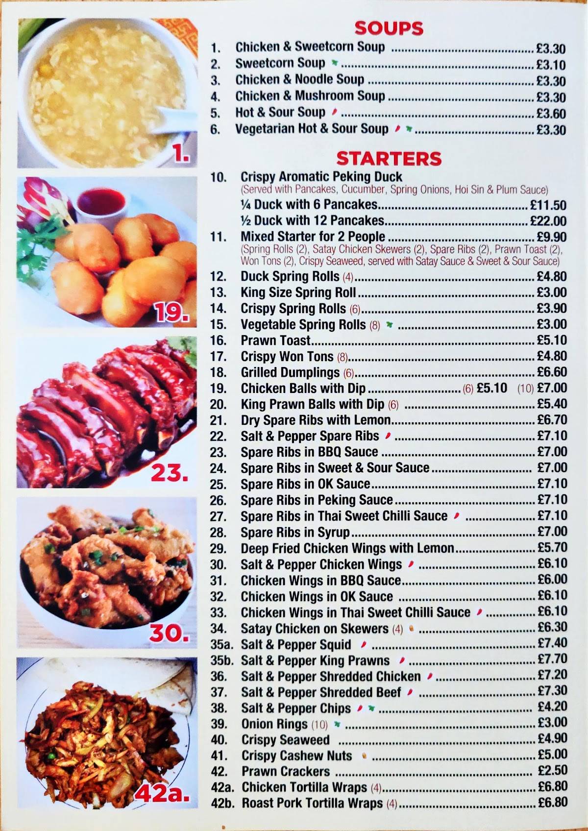 Menu at Ling's Kitchen fast food, Keighley