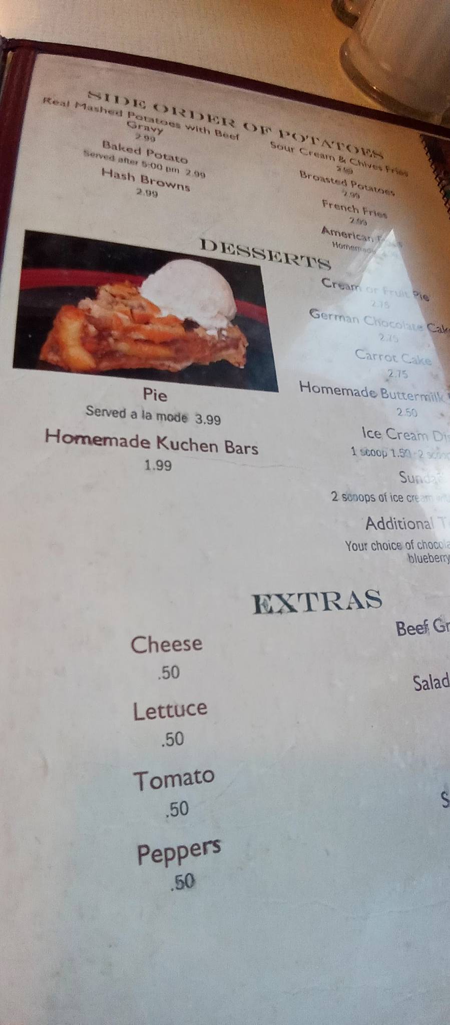 Menu at Little Cottage Café cafe, Bismarck