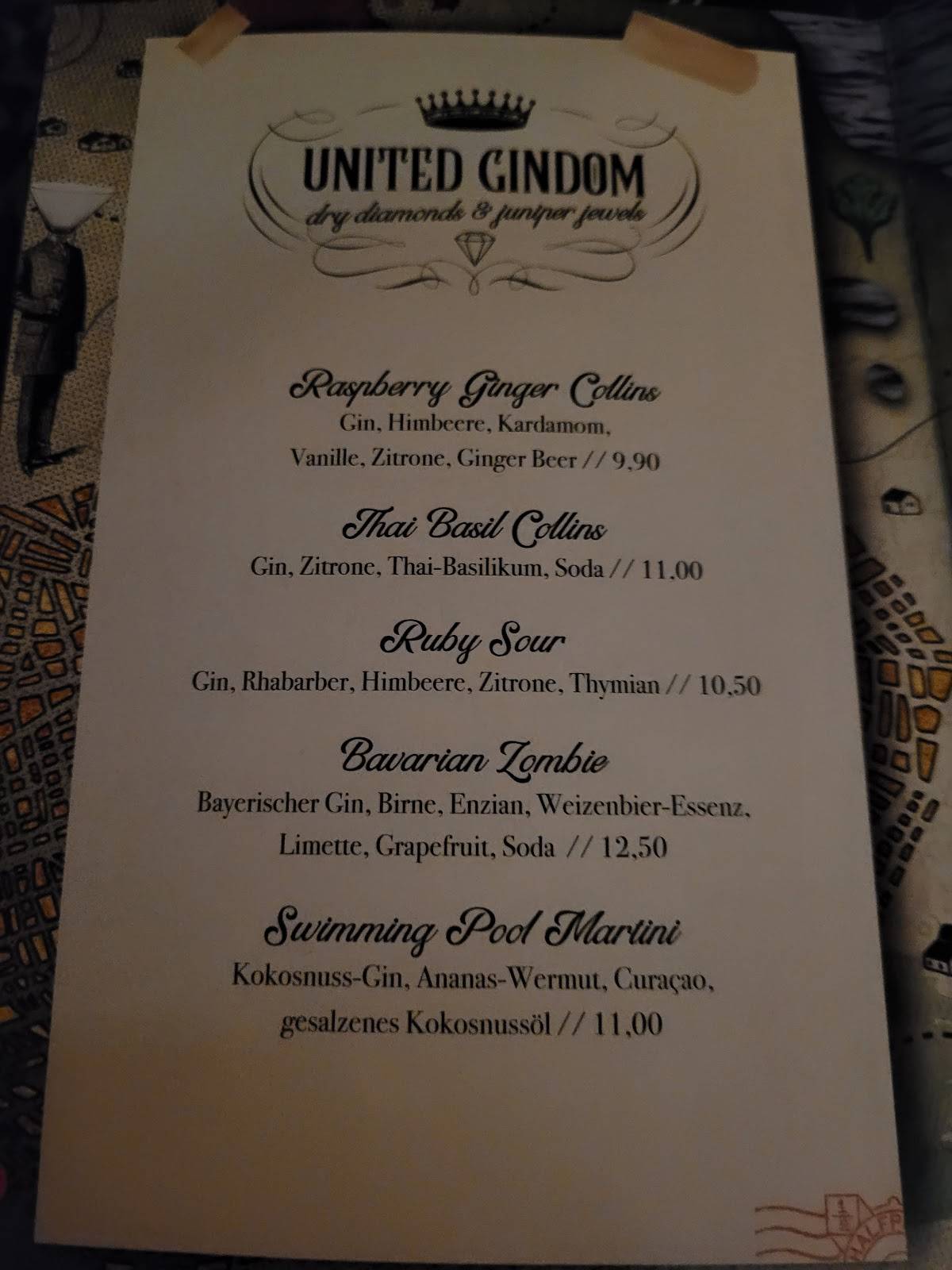 Speisekarte von Little Link pub & Bar, Köln