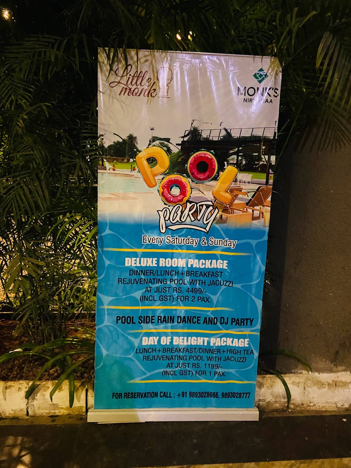 Menu at Little Monk, Indore, Monk's Nirvana Hotel & Resort