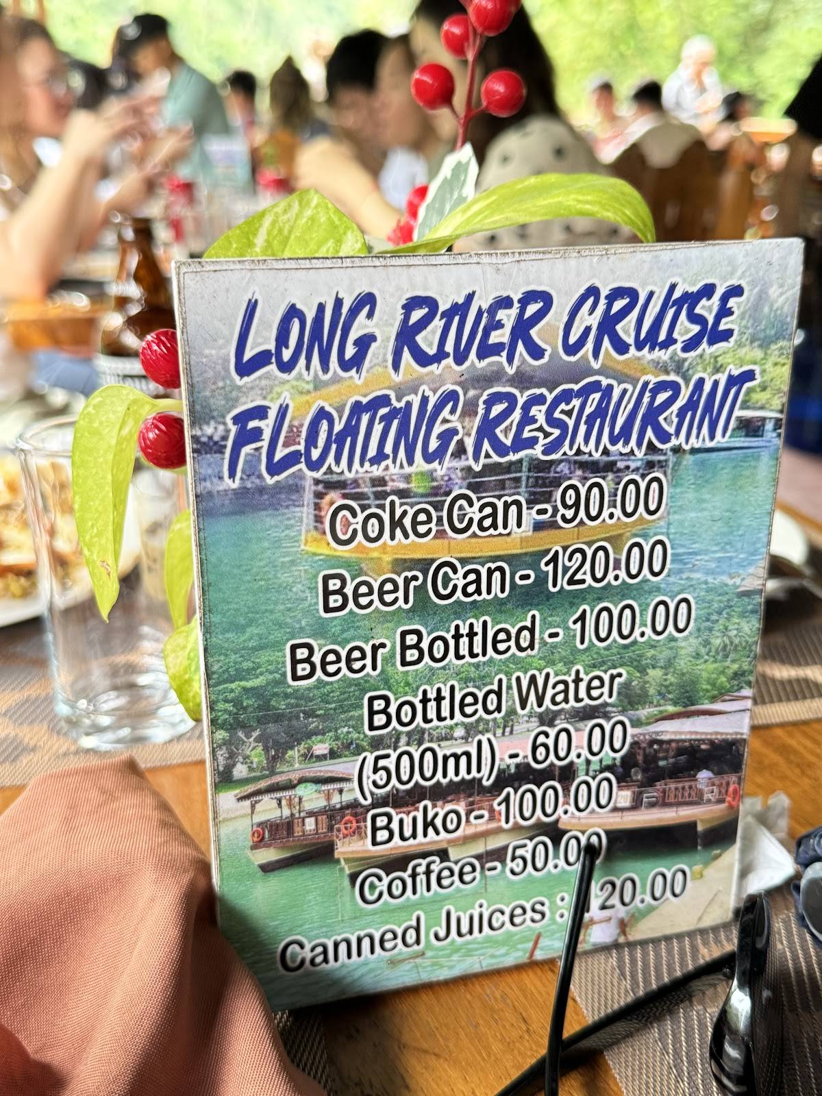 Menu at Loboc Riverwatch Floating Resto restaurant, Loboc, J2PJ+64C