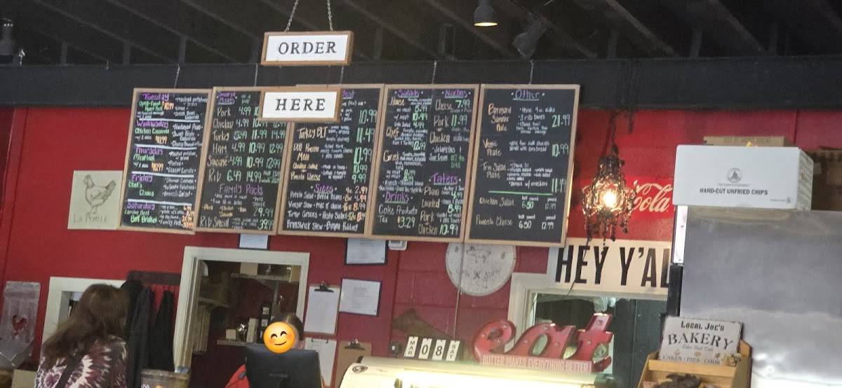 Menu at Local Joe's at Cave Spring BBQ, Cave Spring