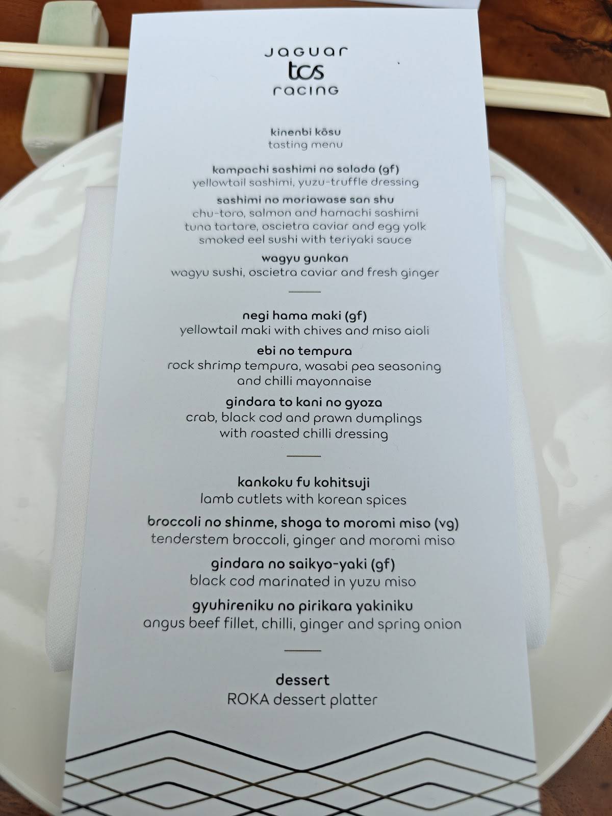 Menu at ROKA Canary Wharf restaurant, London, 4