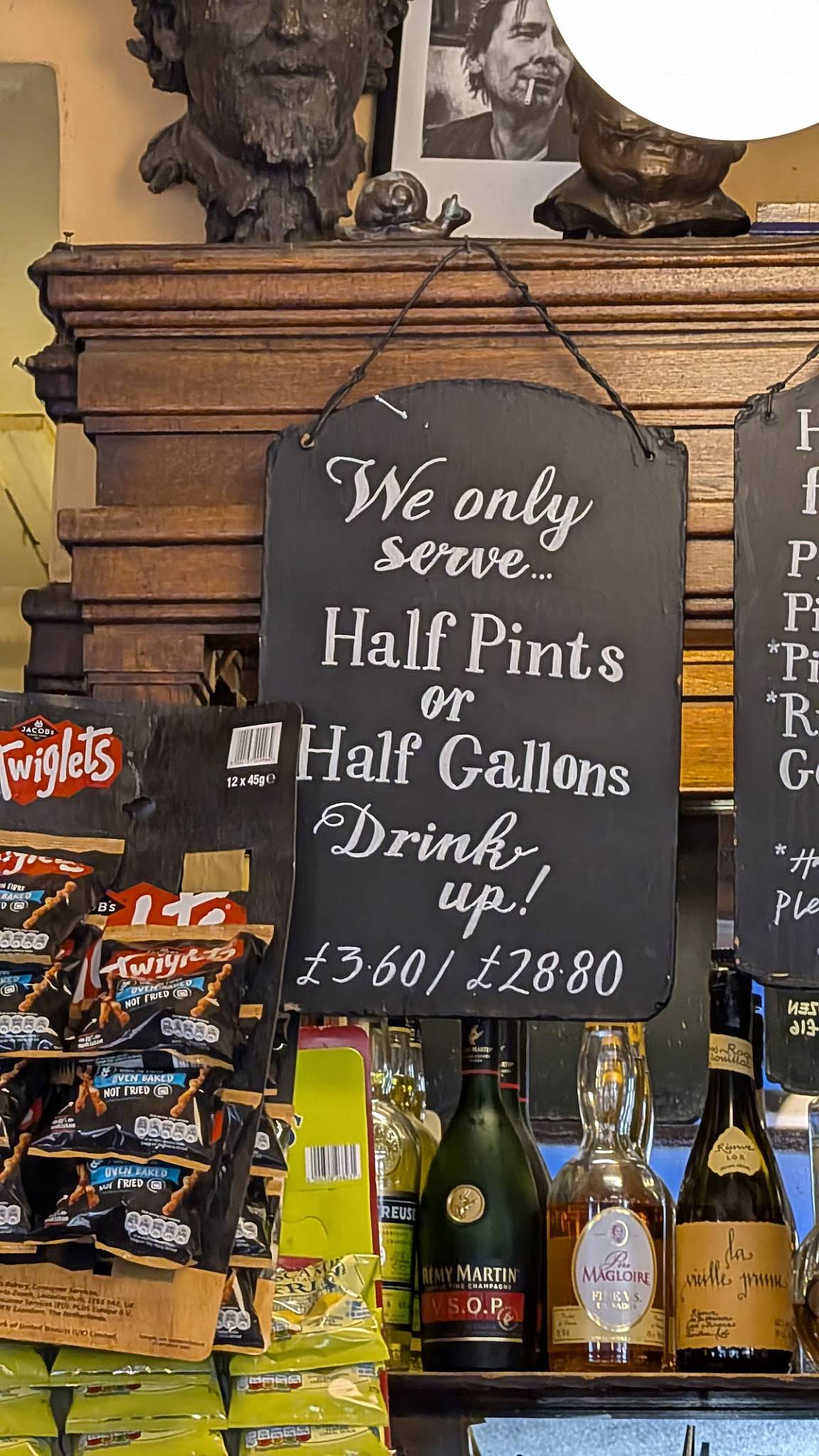 Menu at The French House pub & bar, London, 49 Dean St