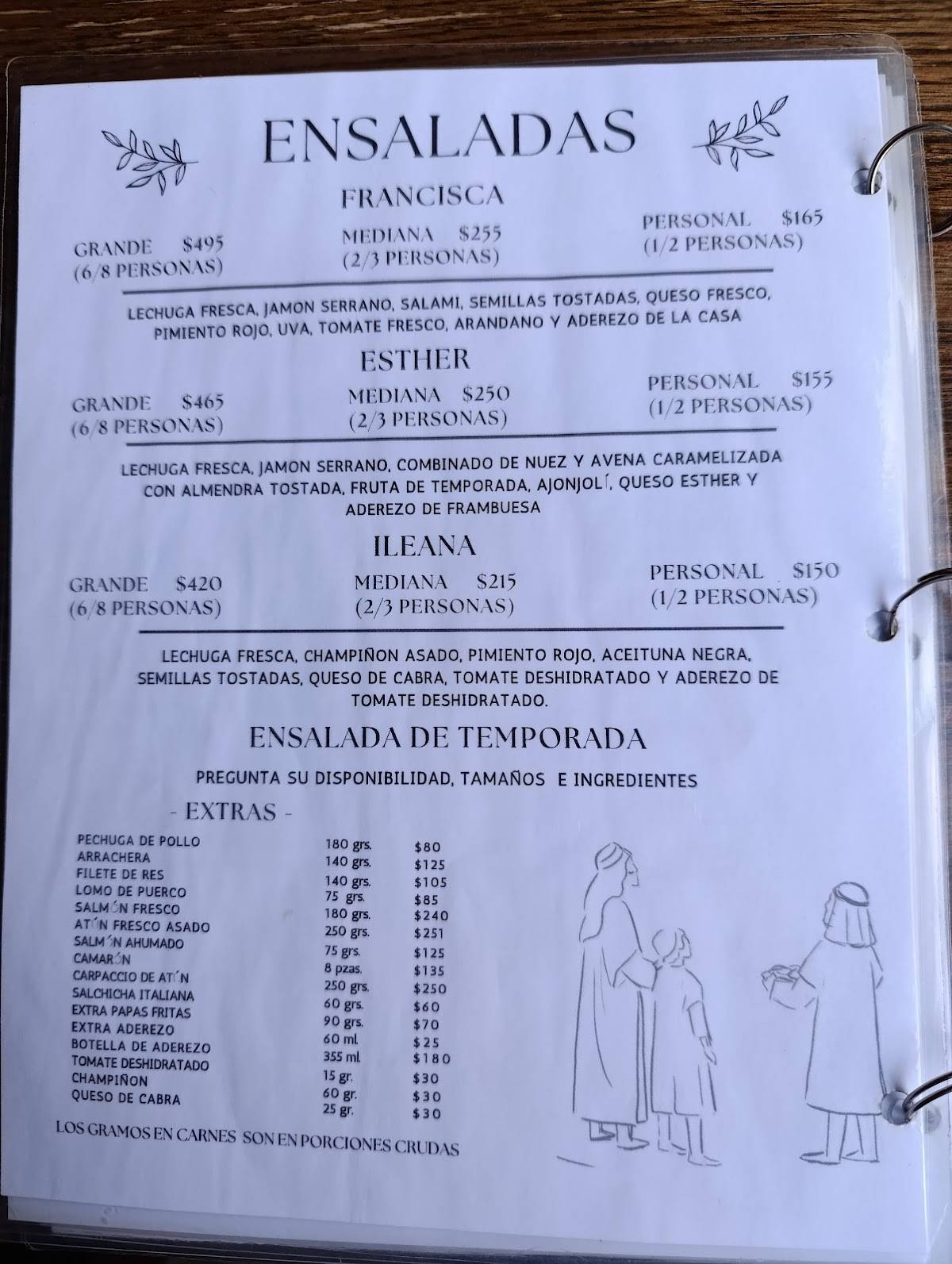 Carta del restaurante Los Cinco Panes, Chihuahua, Simon Bolívar 2524 ...