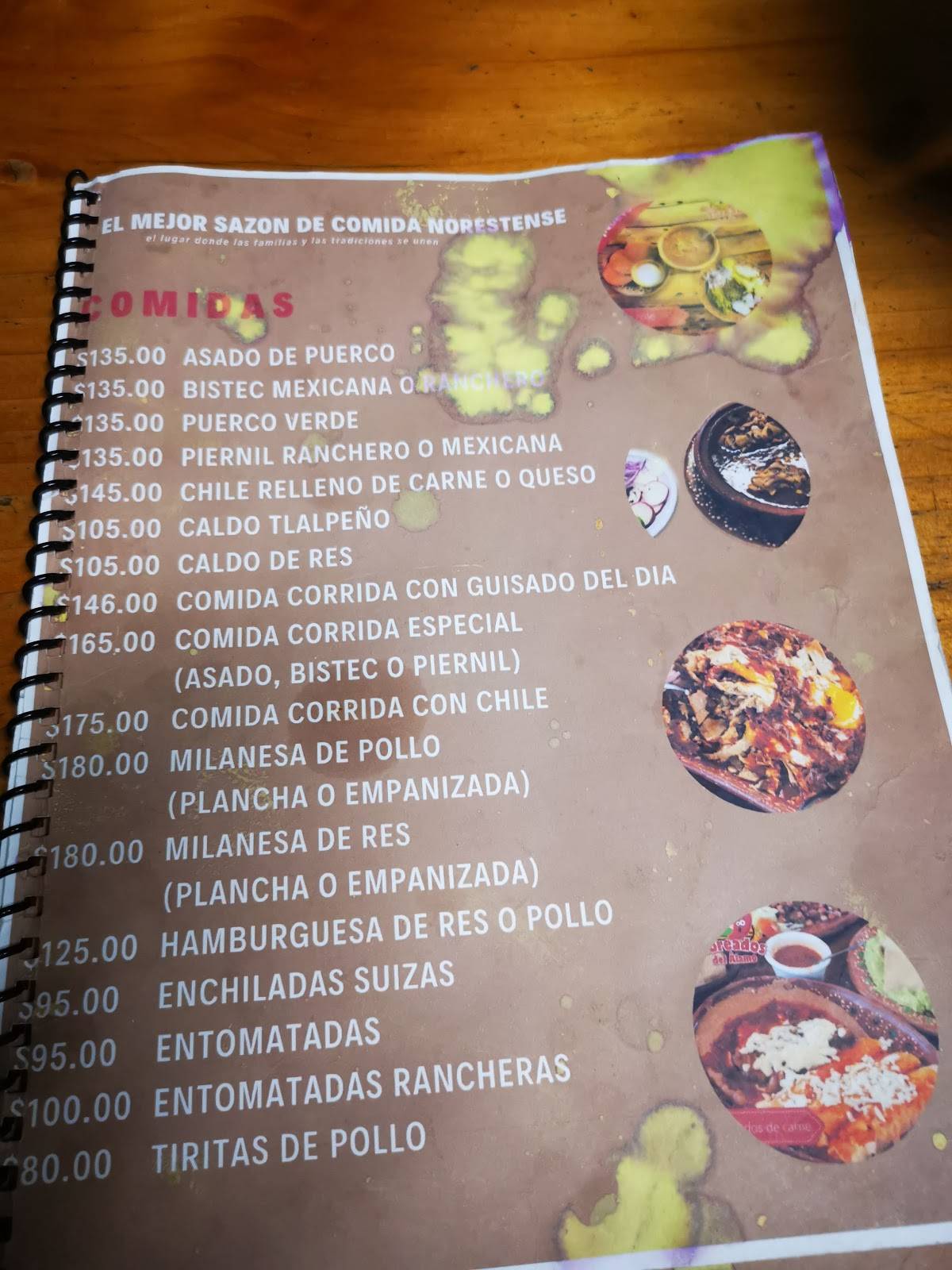 Carta del restaurante Los Toreados del Álamo, Santiago, México 85