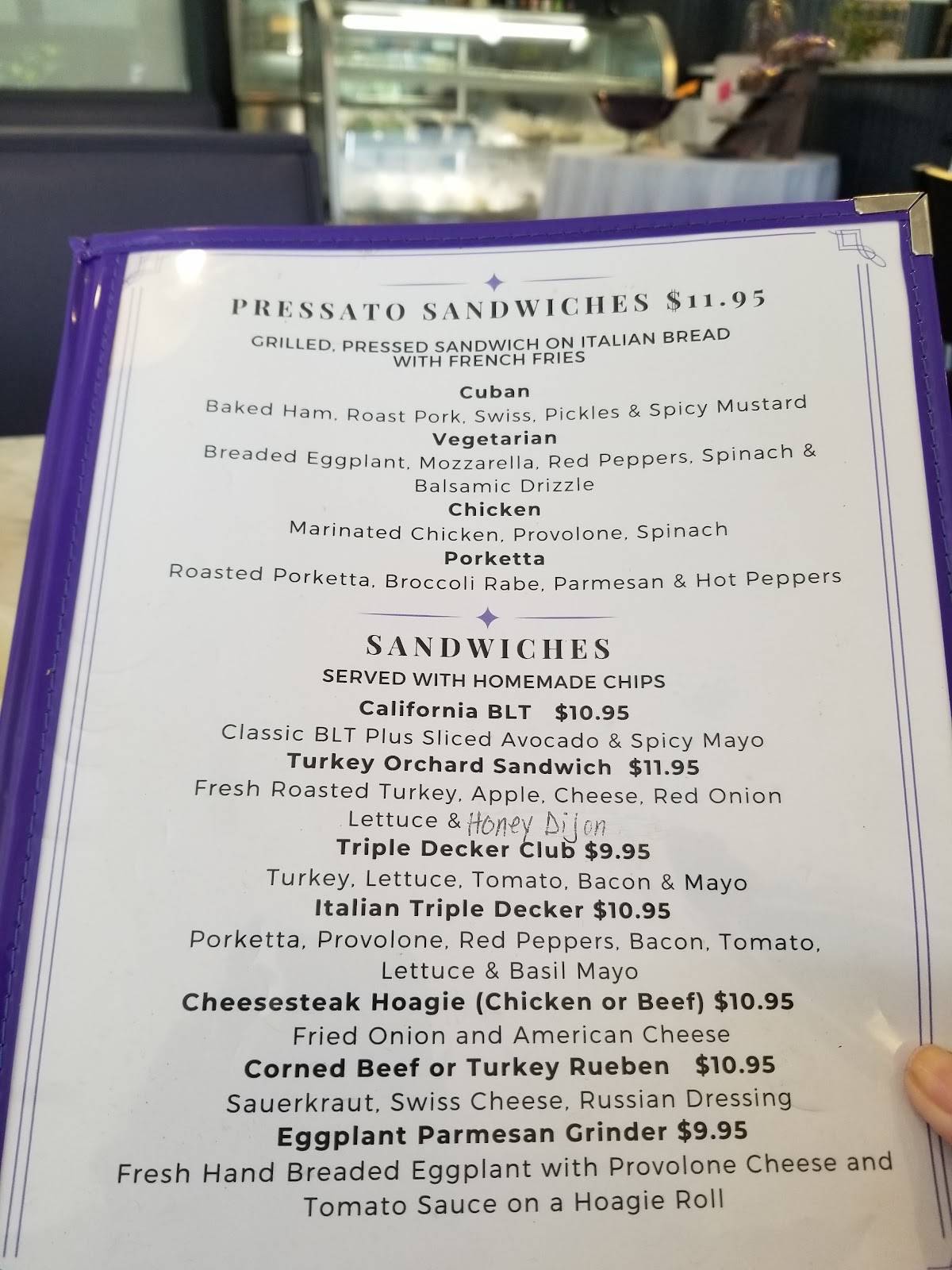 Menu at Lucca Restaurant, Taylor