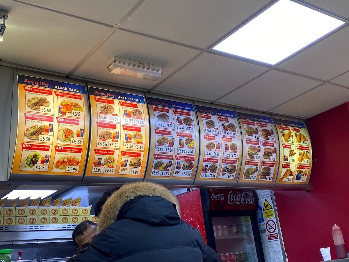 Menu at Spicy House restaurant, Luton