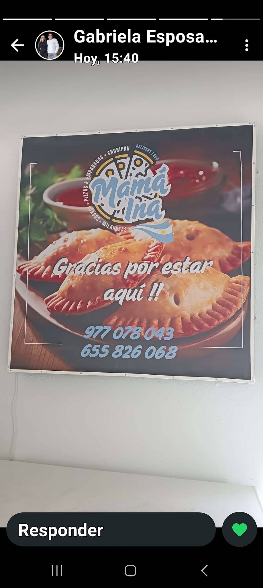 Carta del restaurante MAMÁ INA, Miami Playa