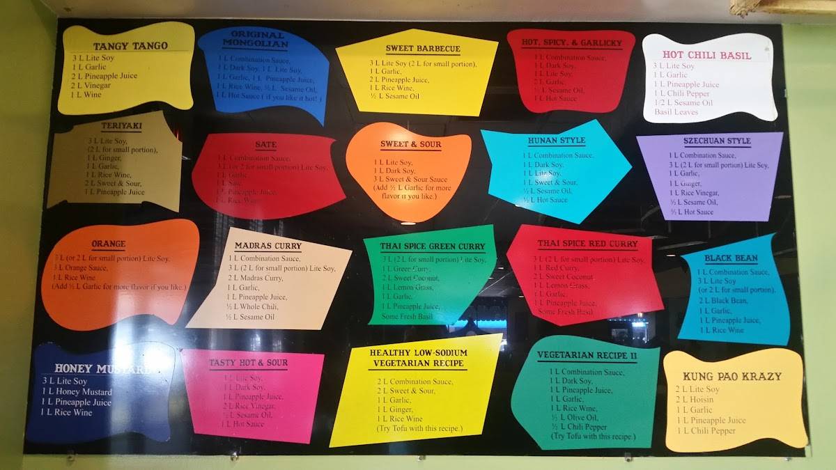 Menu at MONGO FIRE MONGOLIAN GRILL restaurant, Austin, Research Blvd A-110
