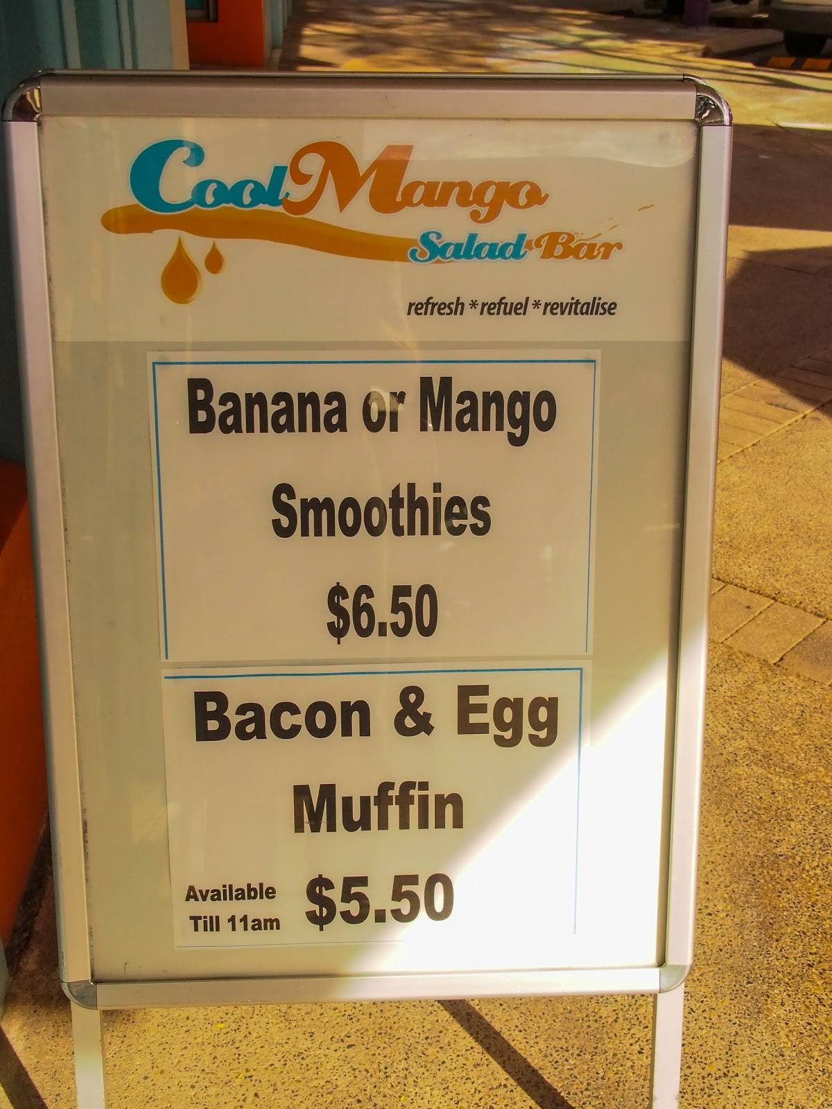 Menu at Cool Mango Salad Bar, Mackay