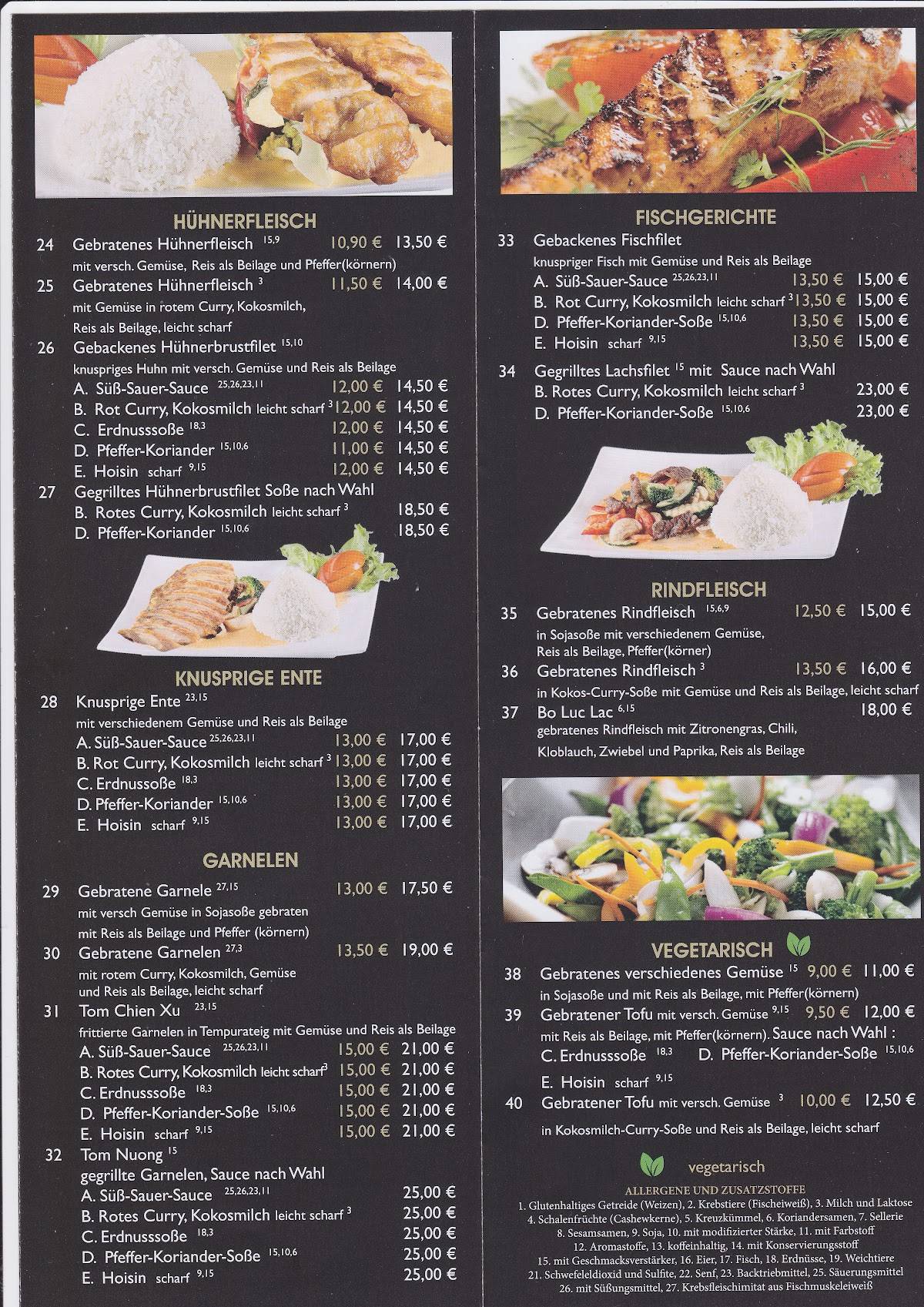 Speisekarte von Mai Sushi & Asia Küche restaurant, Deutschland
