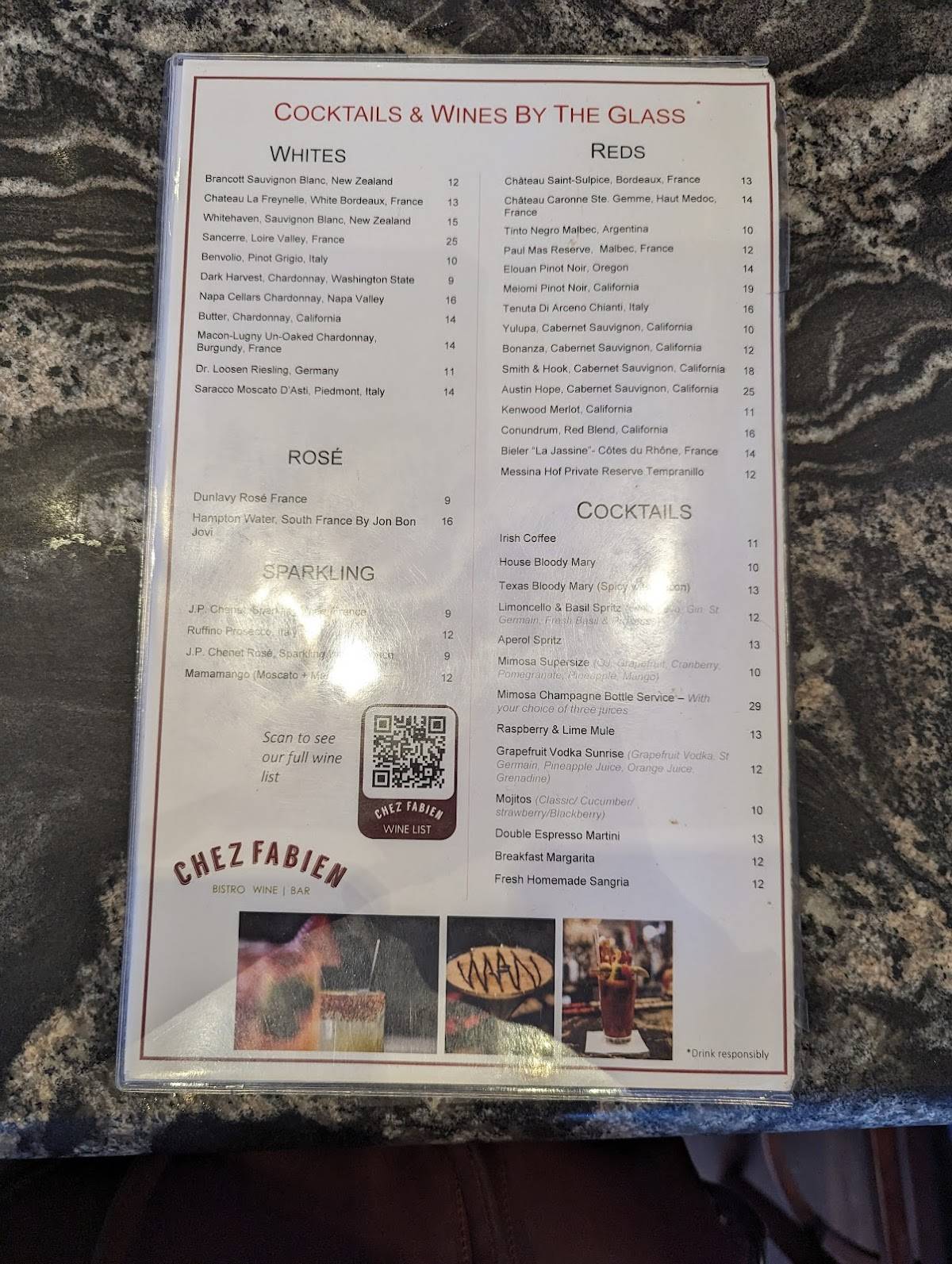 Menu at Main Street Bistro & Bakery, Grapevine, 316 S Main St