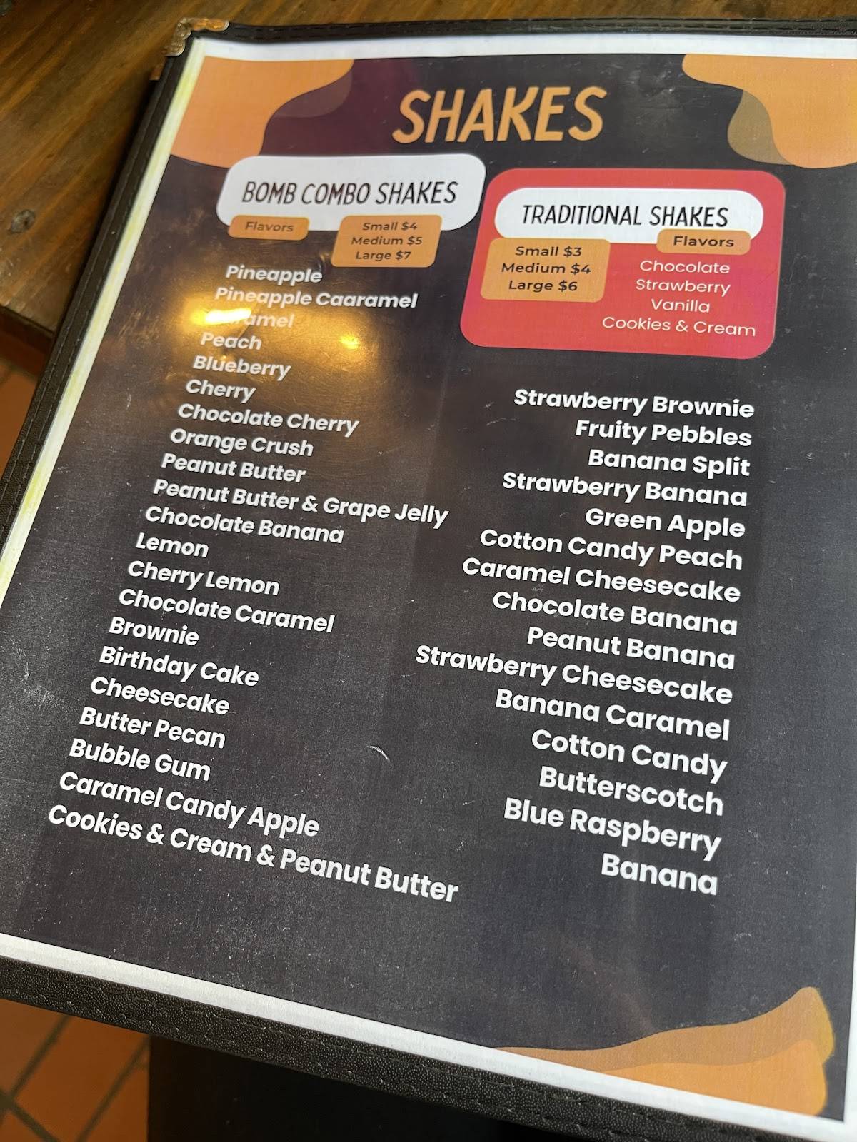 Menu at Main Street Trolley restaurant, Ecru, 222 Main St
