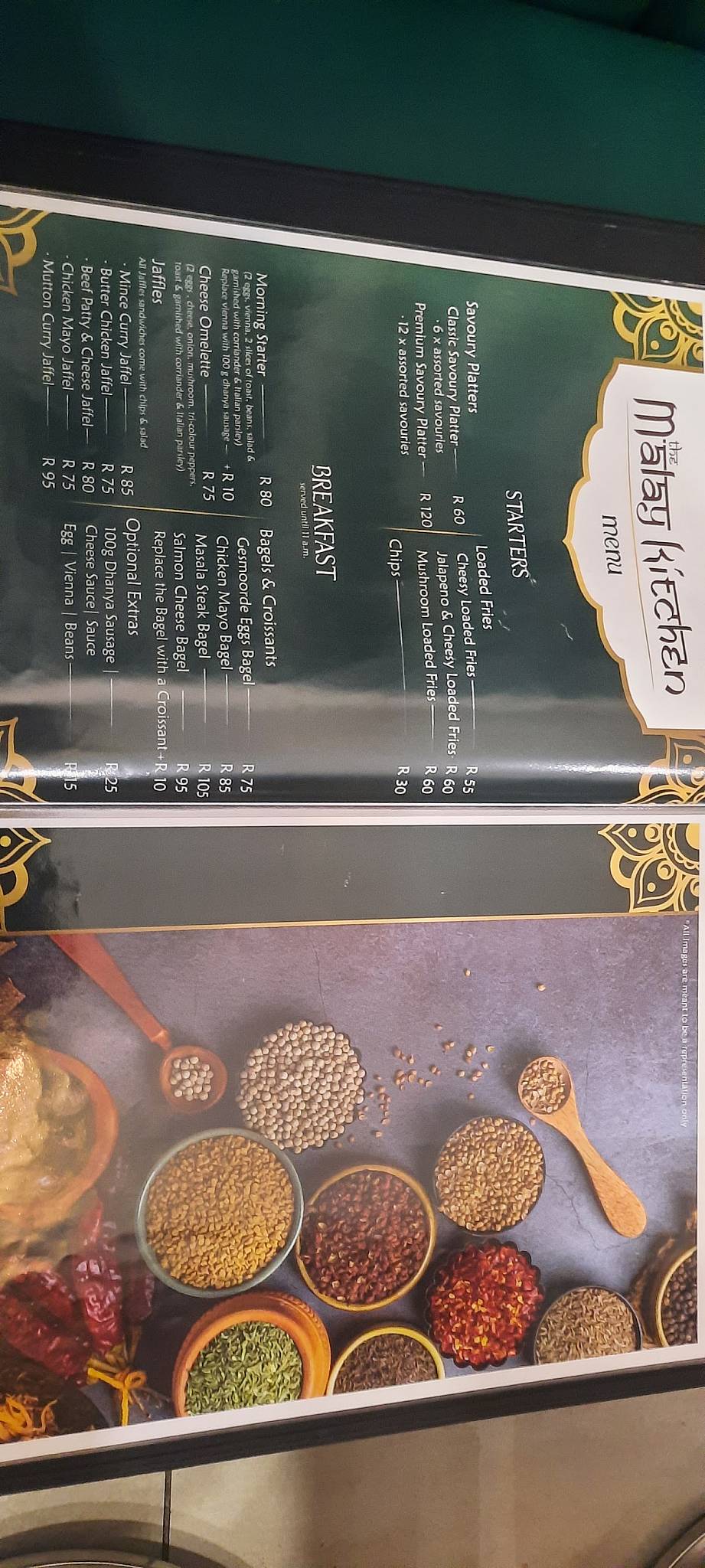 Speisekarte von Malay Kitchen restaurant, Kapstadt