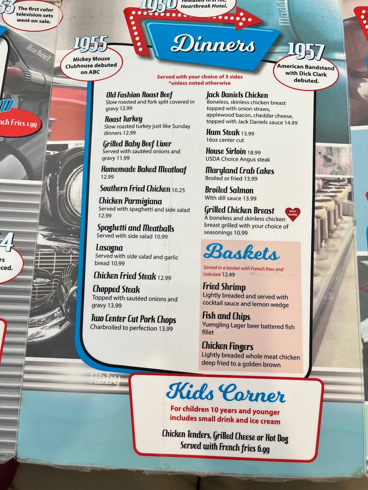 Menu at Manheim Diner restaurant, Schuylkill Haven, PA-61