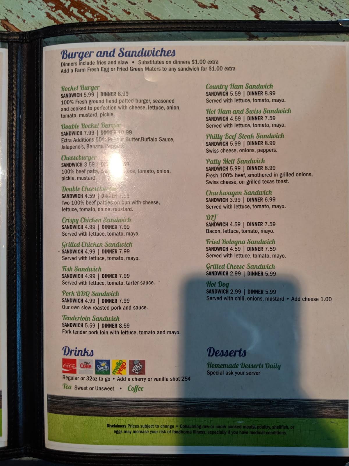 Menu at Marcella's Farm to Fork restaurant, Mount Vernon, 216 Cedar ...