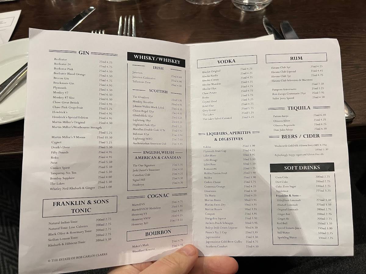 Menu at Marco Pierre White Steakhouse Bar & Grill Cardiff, Cardiff
