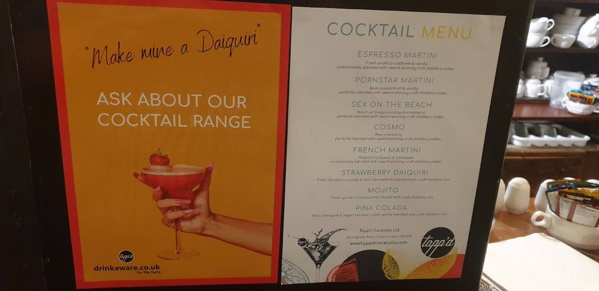Menu at The Bell Inn pub & bar, Margate