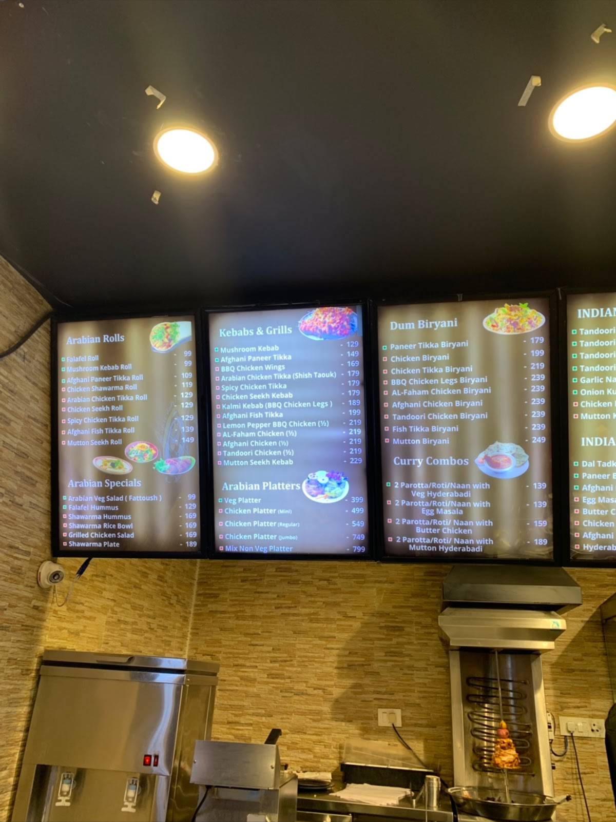Menu at Marhaba Arabian Kebab House, Kakinada