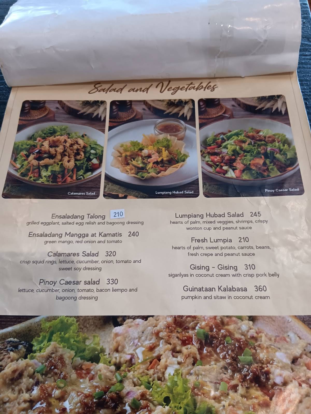 Menu at Comedor by Miguel and Maria restaurant, Marikina, 2f Mayor Gil ...