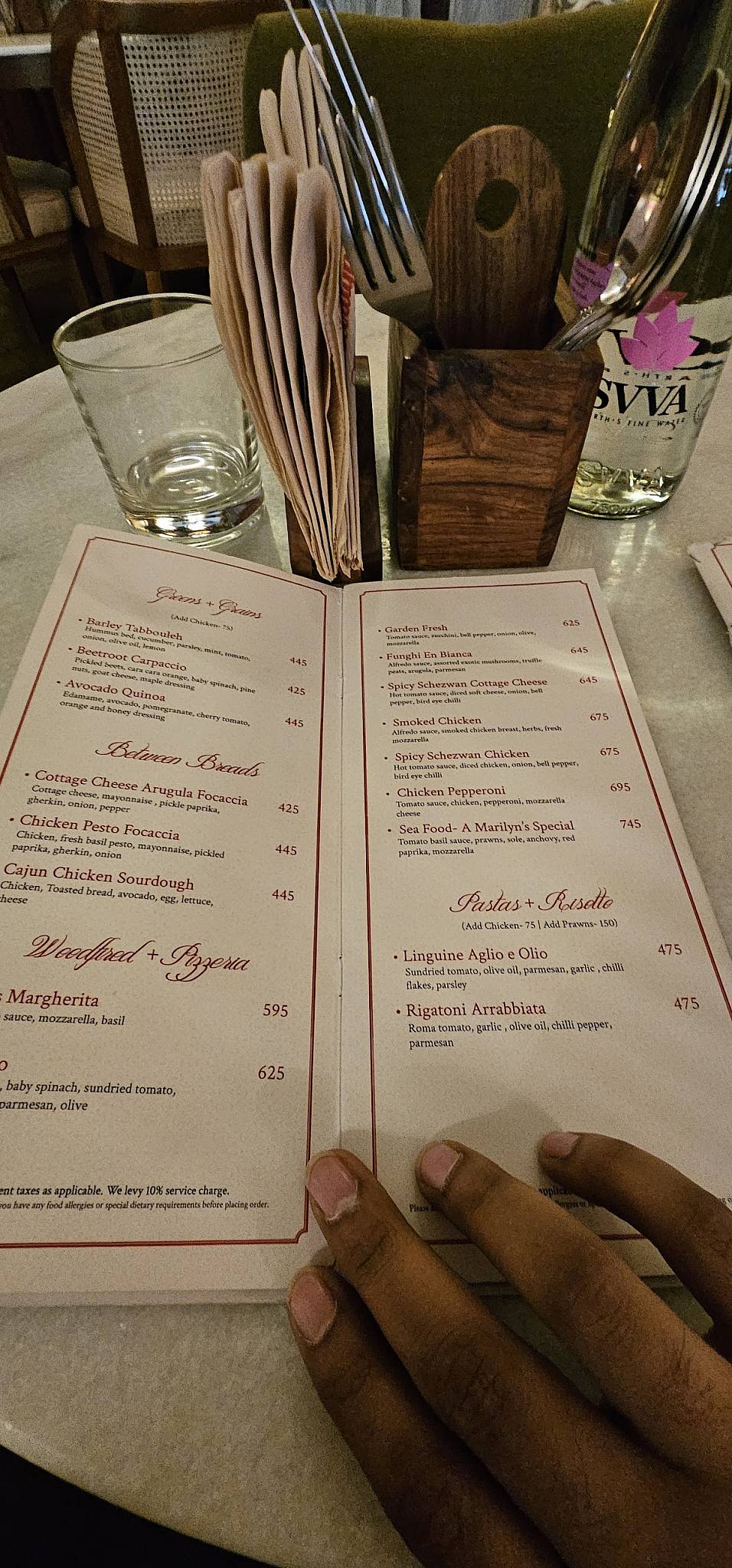 Menu at Marilyn - Cafe & Bar, Lucknow