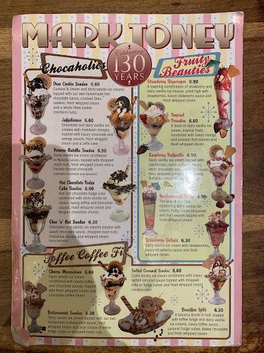 Menu at Mark Toney & Co Ltd cafe, Newcastle upon Tyne, 91 Percy St