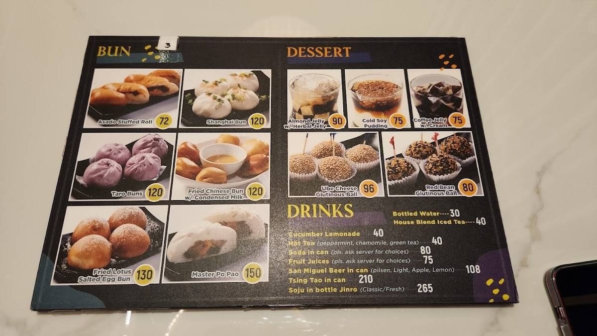 Menu at Master Po restaurant, Cebu City, Unit 9 Plaza Nouvlle