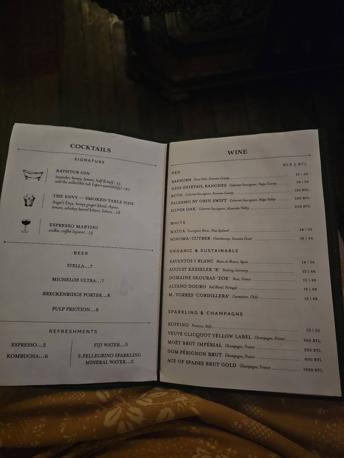 Menu at Mathers Social Gathering pub & bar, Orlando