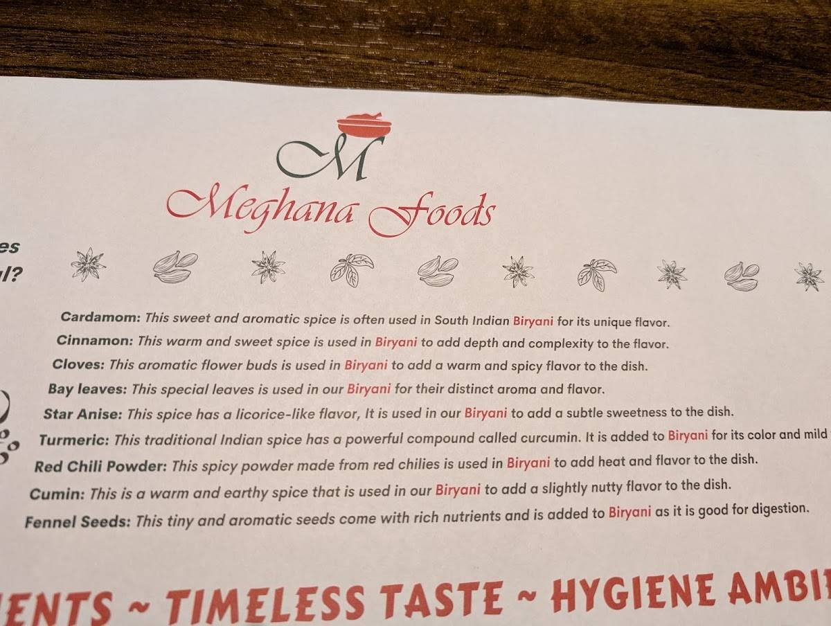 Menu at Meghana Foods - Singasandra, Bengaluru