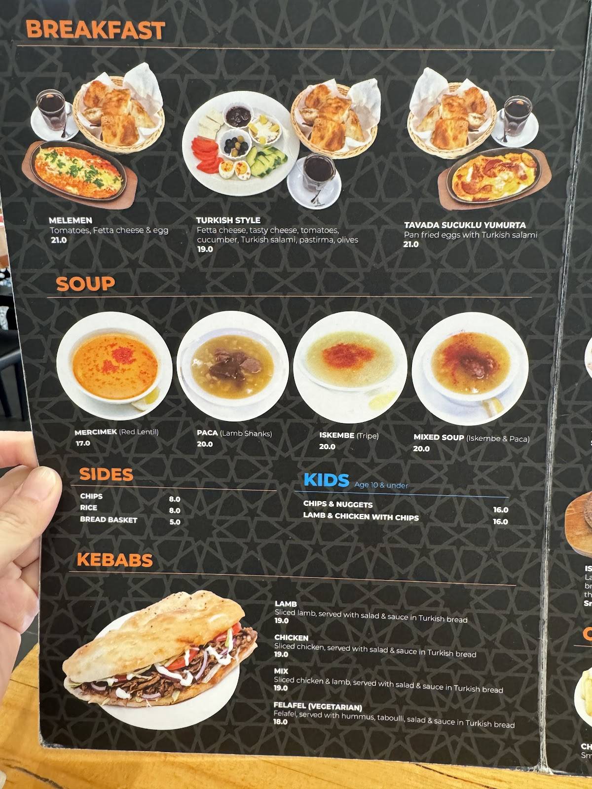 Menu at Melbourne Kebabs & Grill restaurant, Thomastown