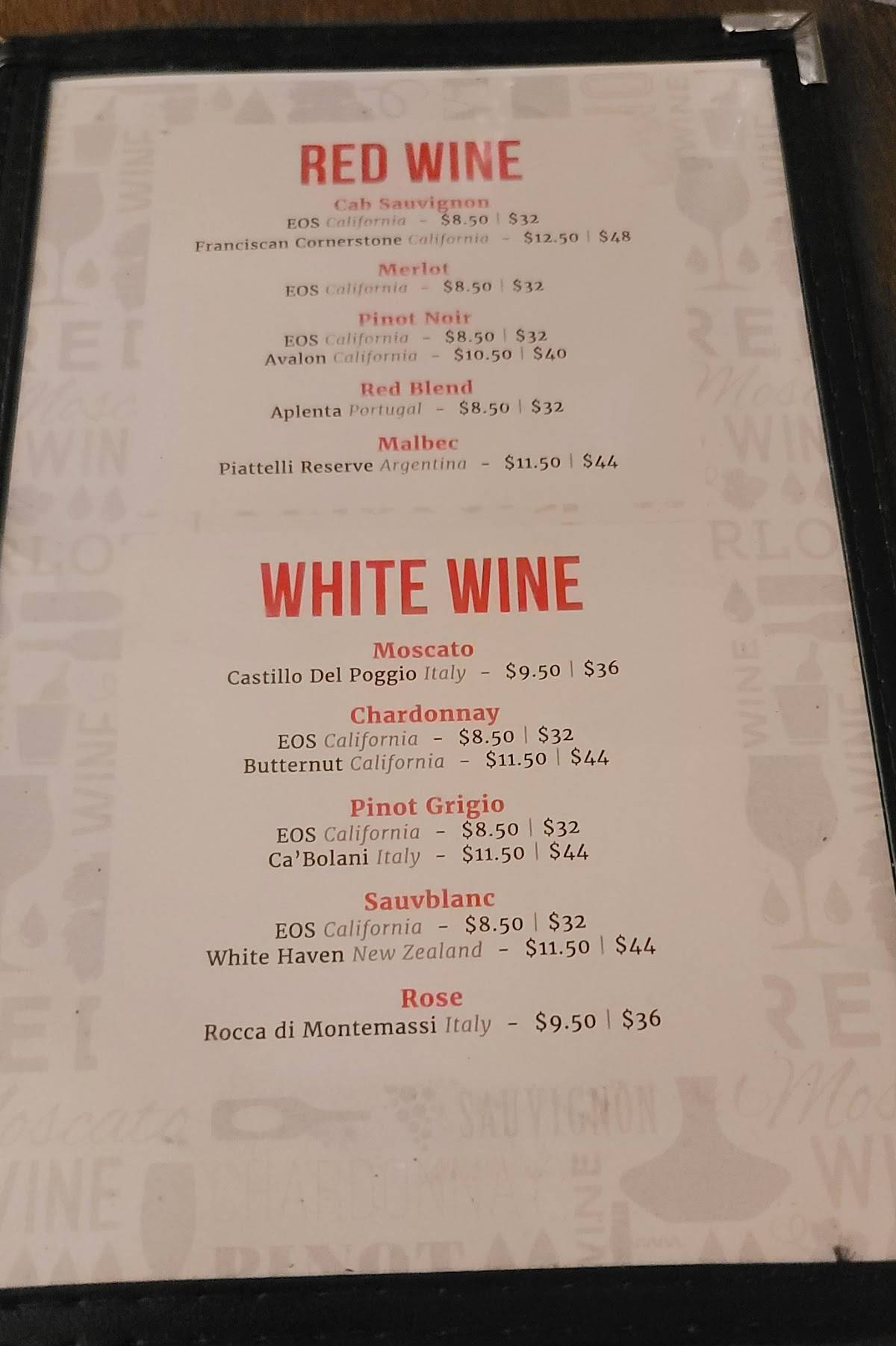 Menu at Chancery Restaurant & Pub, Mequon, N Port Washington Rd