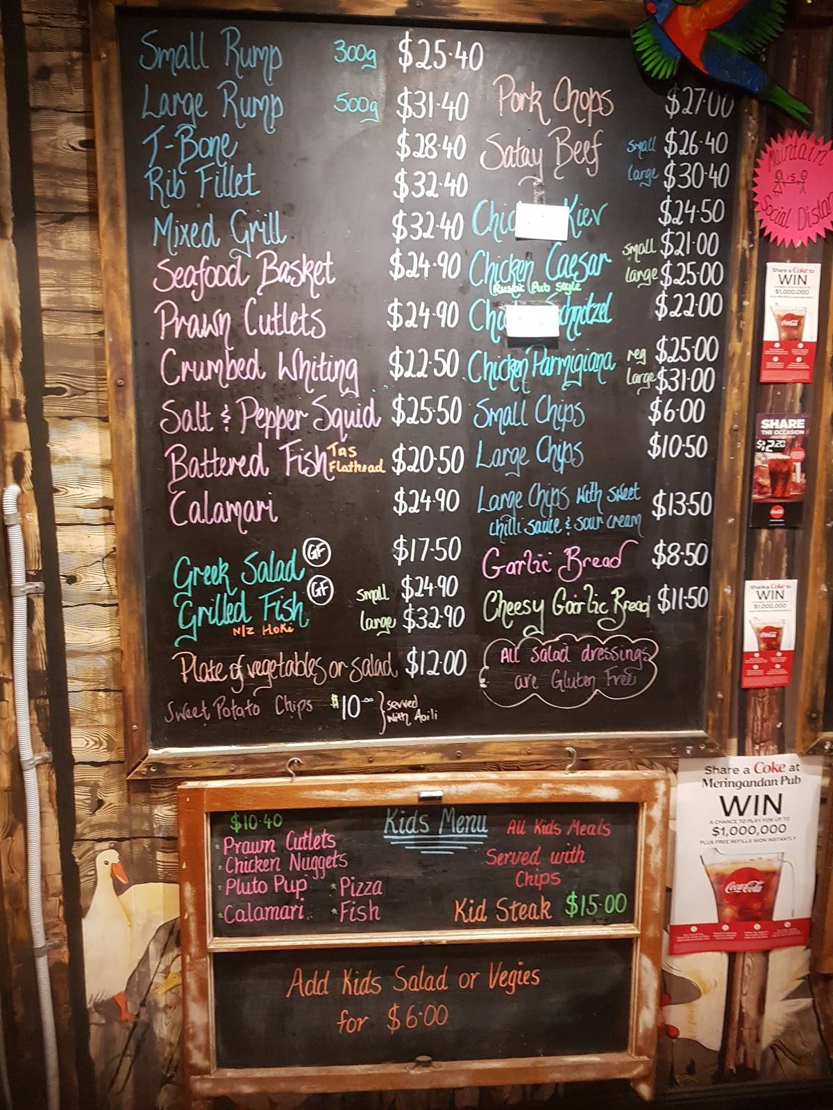 Menu at Meringandan Hotel pub & bar, Meringandan