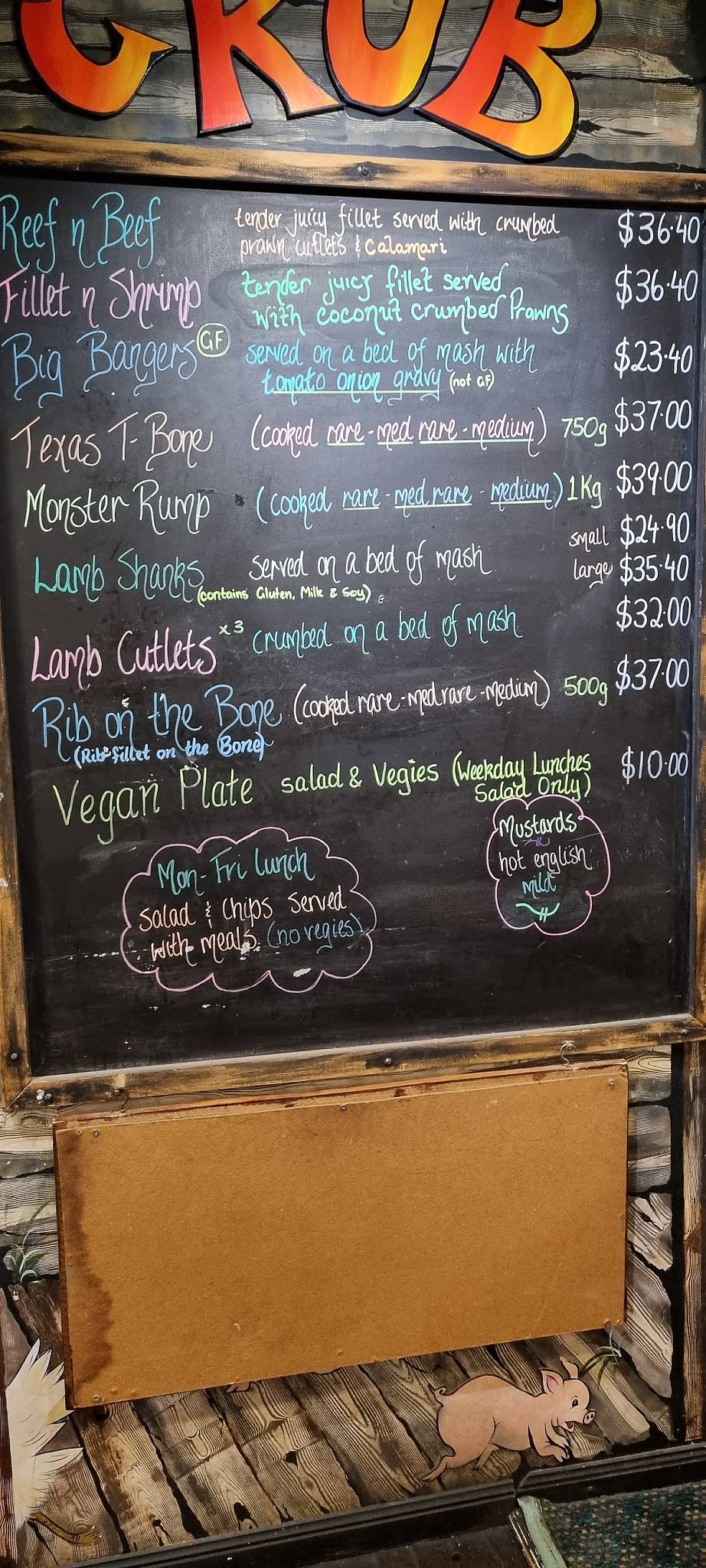 Menu at Meringandan Hotel pub & bar, Meringandan