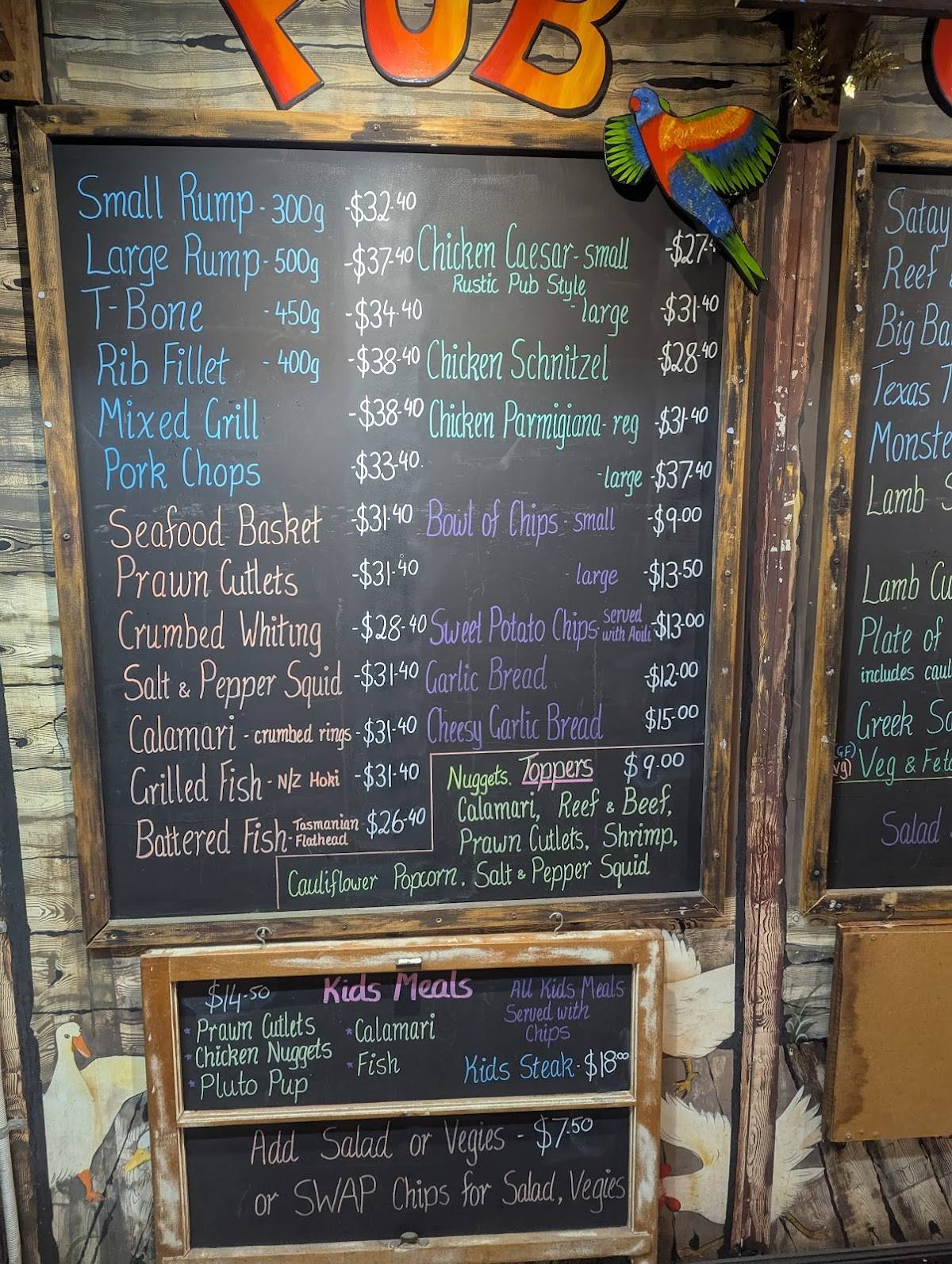 Menu at Meringandan Hotel pub & bar, Meringandan
