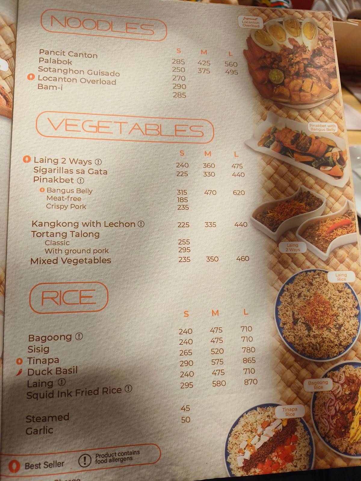 Menu at Mesa - SM City Bataan restaurant, City of Balanga