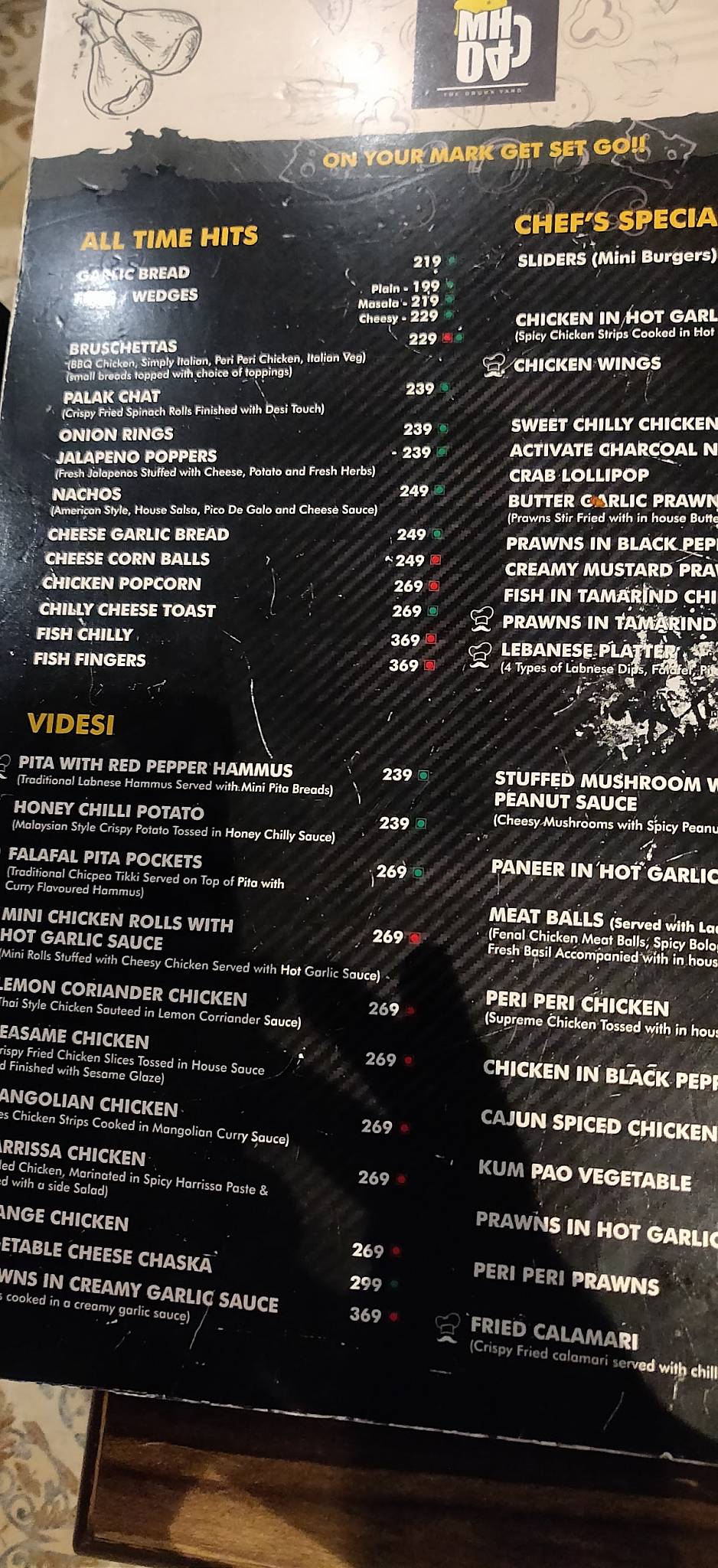 Menu at Mh04 The drunkyard, Thane