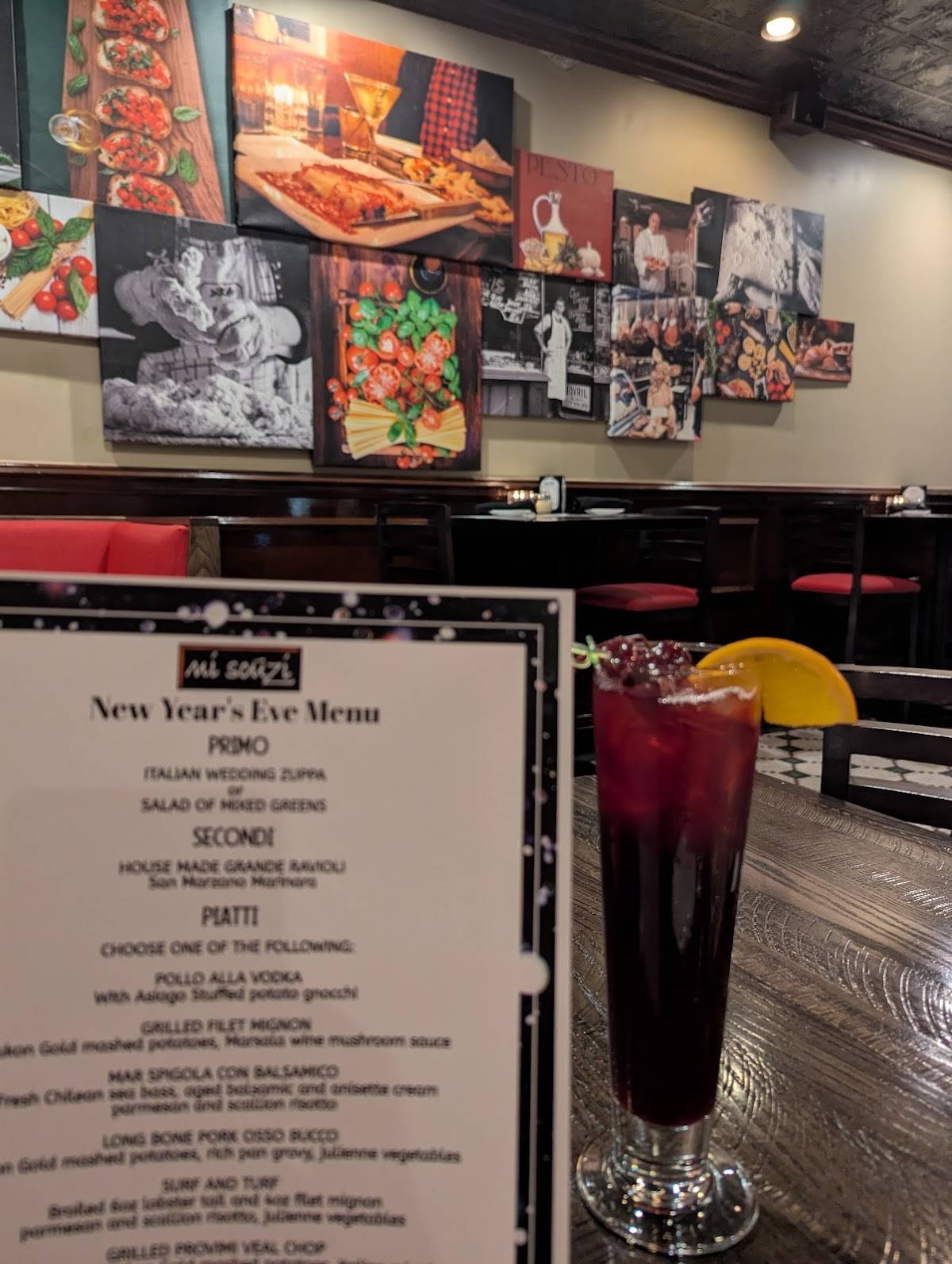Menu at Mi Scuzi restaurant, Erie, 700 Millcreek Mall Blvd